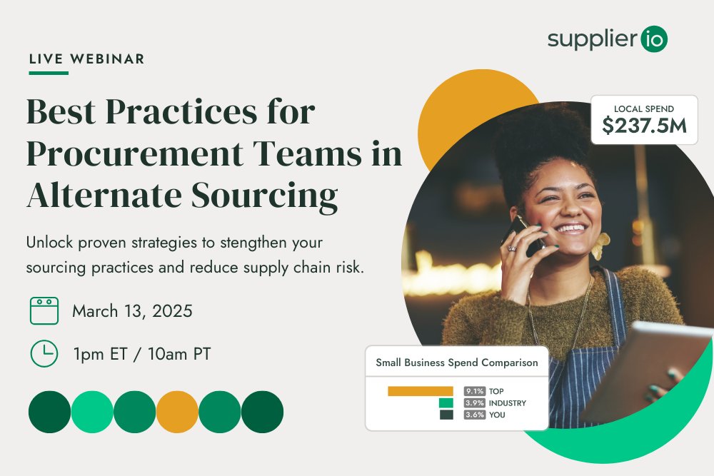 Webinar: Best Practices for Procurement Teams in Alternate Sourcing